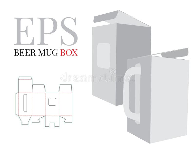 Blank Mug Box Template Stock Illustrations – 824 Blank Mug Box Template ...