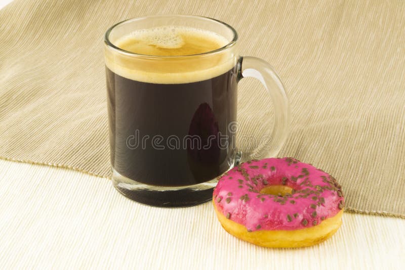 Mug coffee and donuts stock photo. Image of unhealthy - 51897624