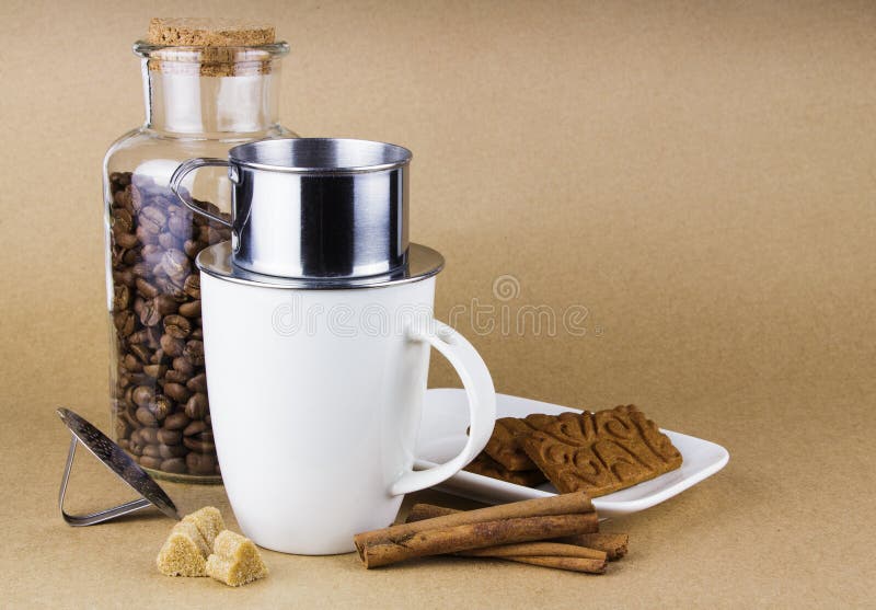 Mug Coffee Dripper Glass Jar Beans Stock Photos - Free & Royalty-Free ...