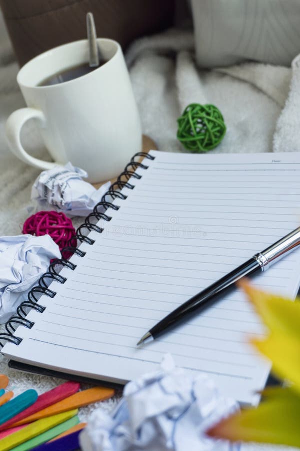 Messy Morning Work Planning Stock Image - Image of messy, paper: 114170107