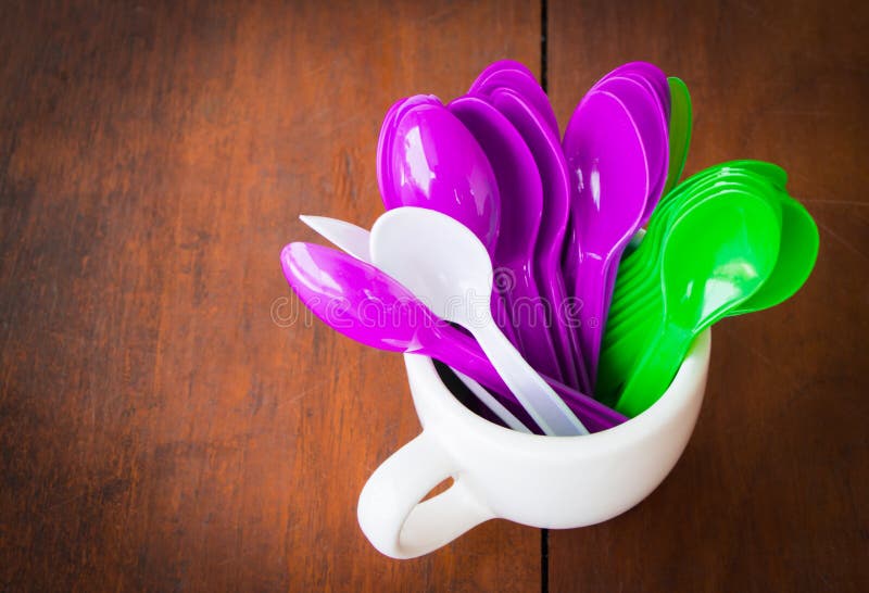 Colorful spoons stock photo. Image of shiny, mauve, colour - 21154592