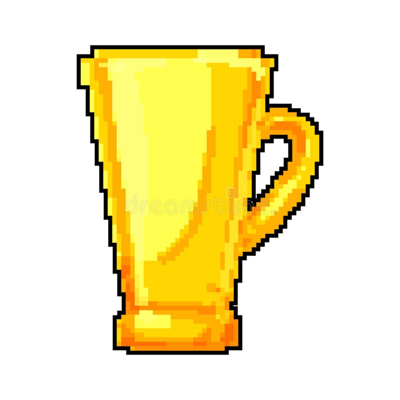Mug Cup Ceramic Game Pixel Art Vector Illustration Stock Vector ...