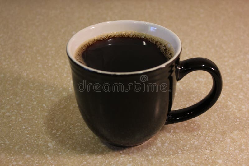 Mug with Freshly Brewed Coffee Stock Image - Image of brown, breakfast ...