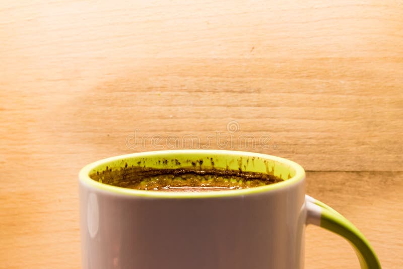 Mug Full of Black Coffee, View from the Front Stock Image - Image of ...