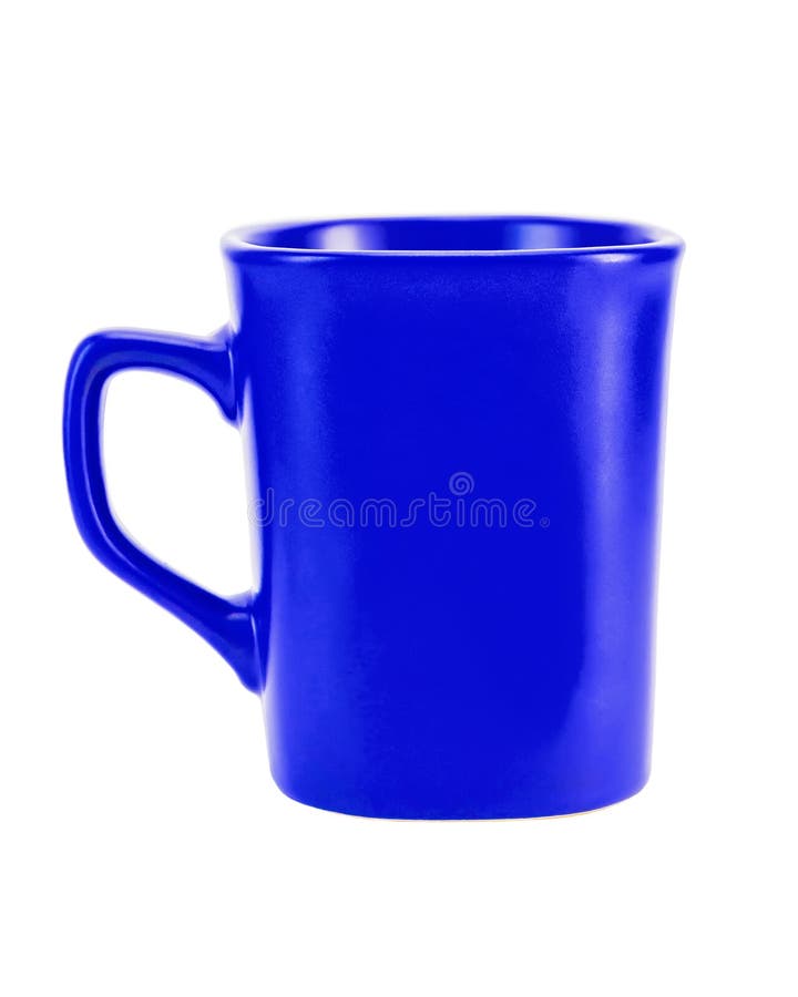 Mug high dark blue stock photo. Image of caffeine, high - 32134330