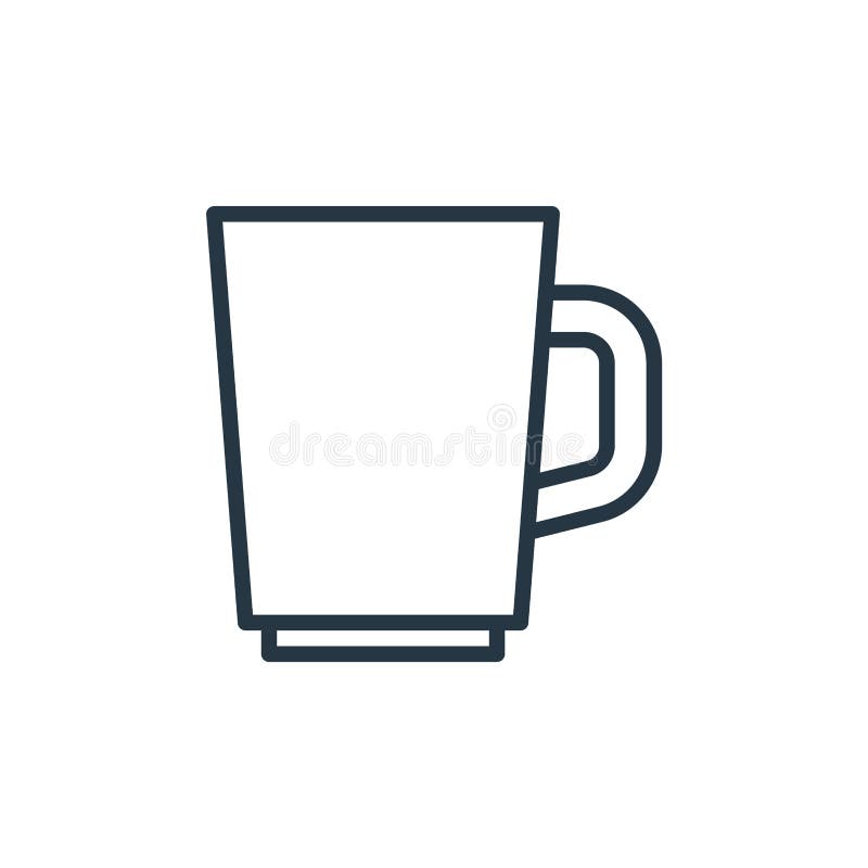 Mug Icon Vector from Bathroom Accessories Concept. Thin Line ...