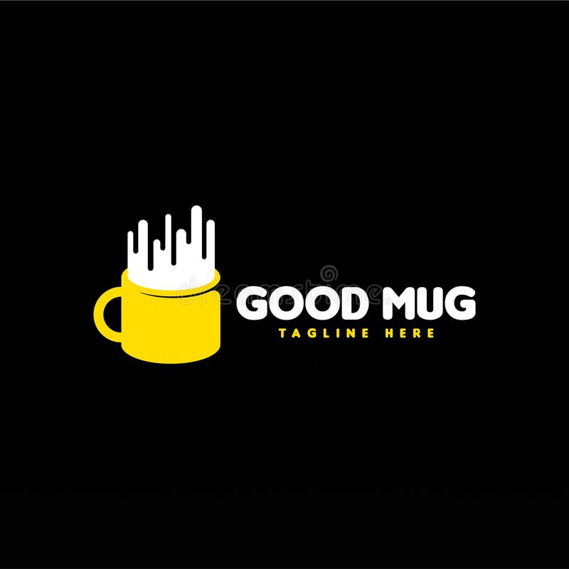 Mug logo design template stock illustration. Illustration of vintage ...