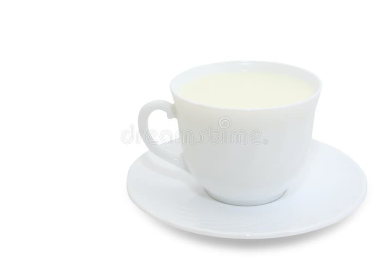 Mug with milk number two stock photo. Image of space - 10987180