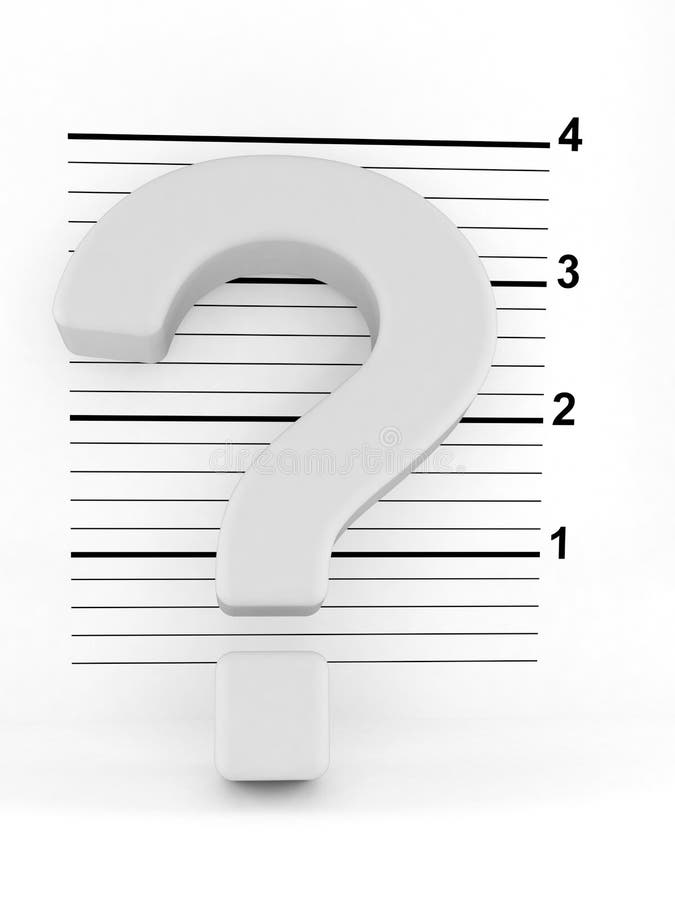 Mug Shot with Question Mark Stock Illustration - Illustration of crime ...