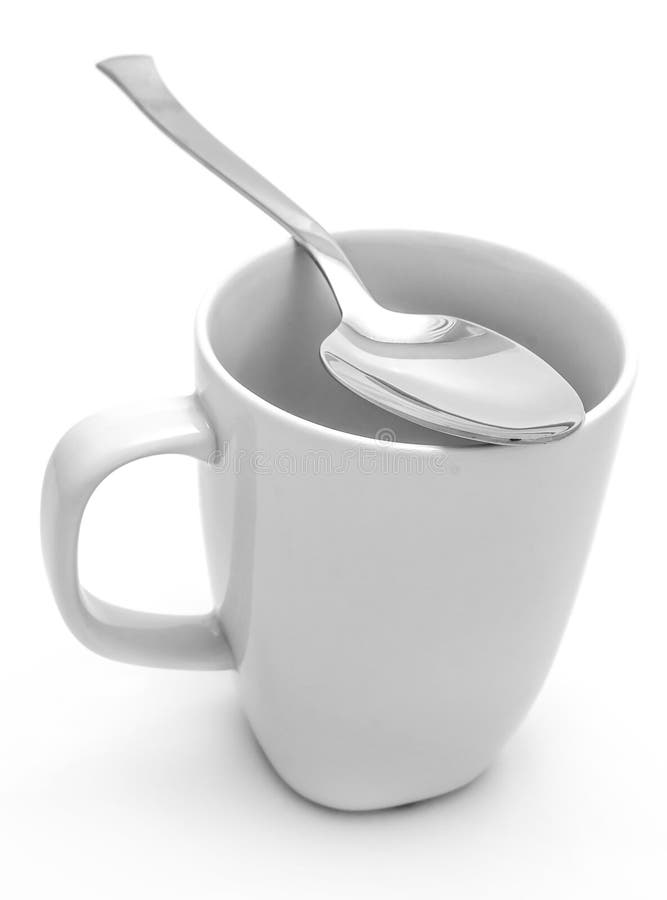 Mug and spoon stock image. Image of ceramic, handle, espresso - 26683513