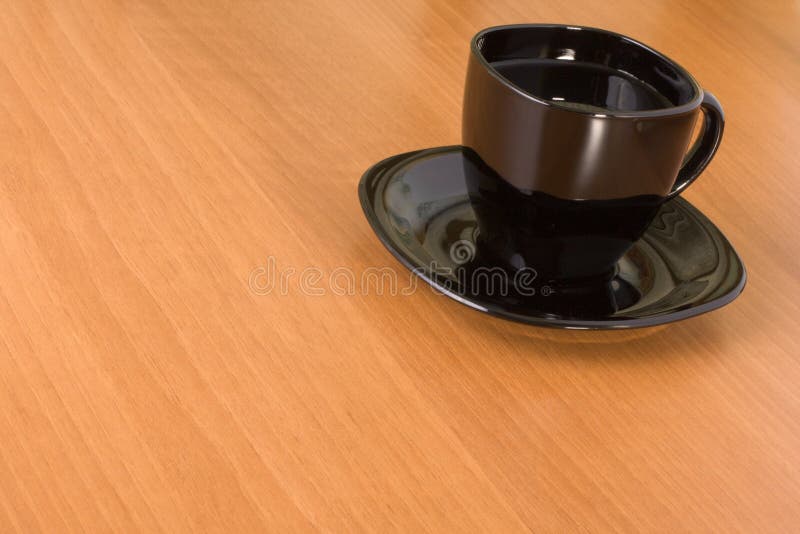 Mug on table stock photo. Image of brown, black, macchiato - 13873618