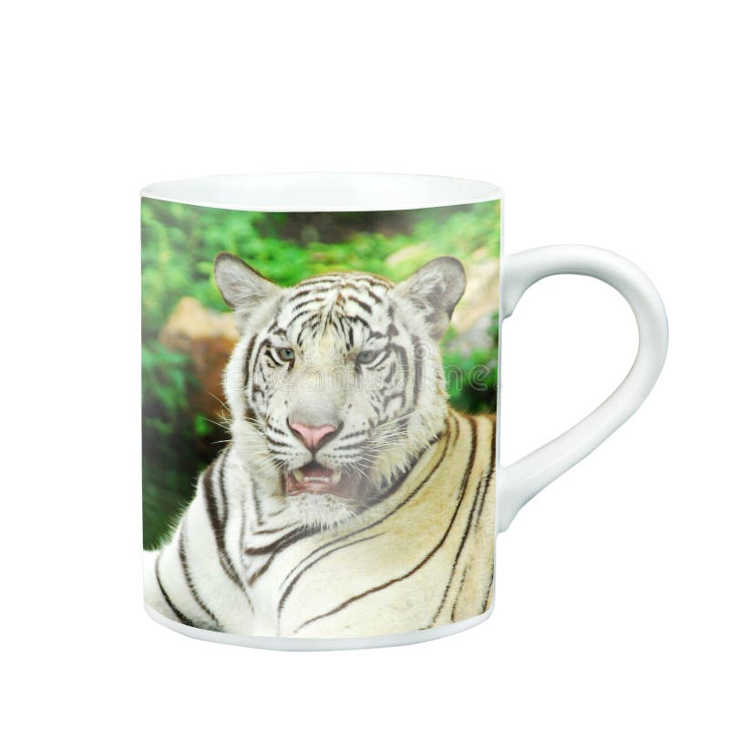 Mug of Tea or Coffee with Photo Screen Stock Image - Image of grunge ...