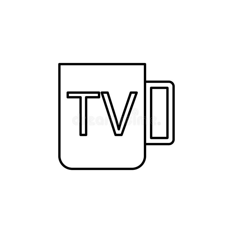 Mug Tv Icon. Element of Journalist for Mobile Concept and Web Apps ...