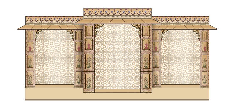 Mughal Arch Vector Stock Illustrations – 264 Mughal Arch Vector Stock ...