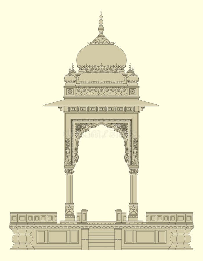 Mughal Arch Vector Stock Illustrations – 140 Mughal Arch Vector Stock ...