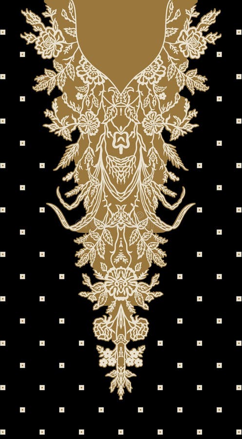 Mughal Art Work.indian Traditional Antique Gold Border Stock ...