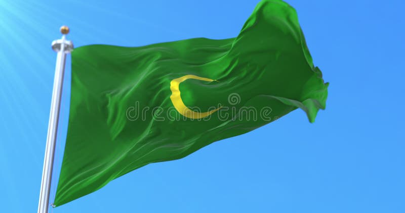 Mughal Empire Flag. Loop stock footage. Video of looping - 247471198