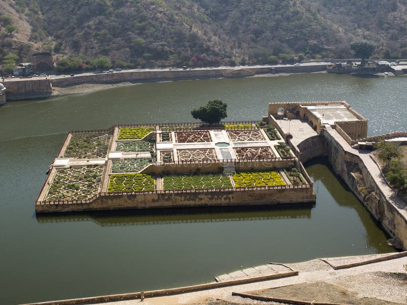 Mughal gardens stock photo. Image of fort, ambert, indian - 30138626