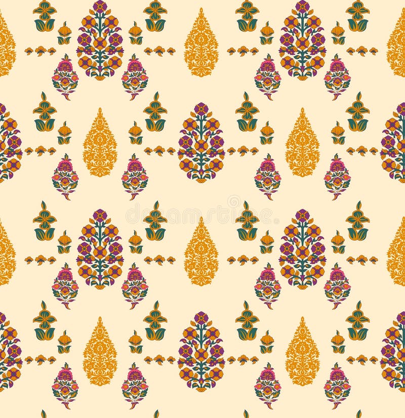 Mughal Motif Seamless Pattern Stock Illustrations – 4,612 Mughal Motif Seamless Pattern Stock ...