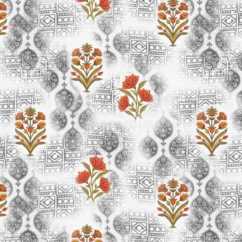 Mughal Pattern Geometric Background Stock Illustrations – 3,003 Mughal ...