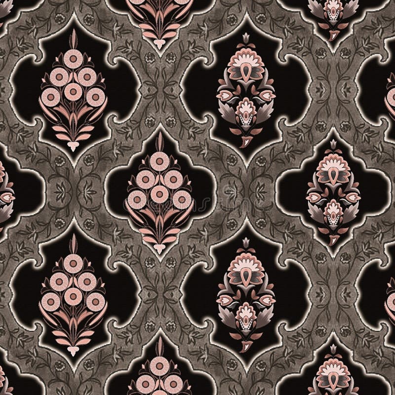 Mughal Pattern Geometric Background Stock Illustrations – 3,003 Mughal ...