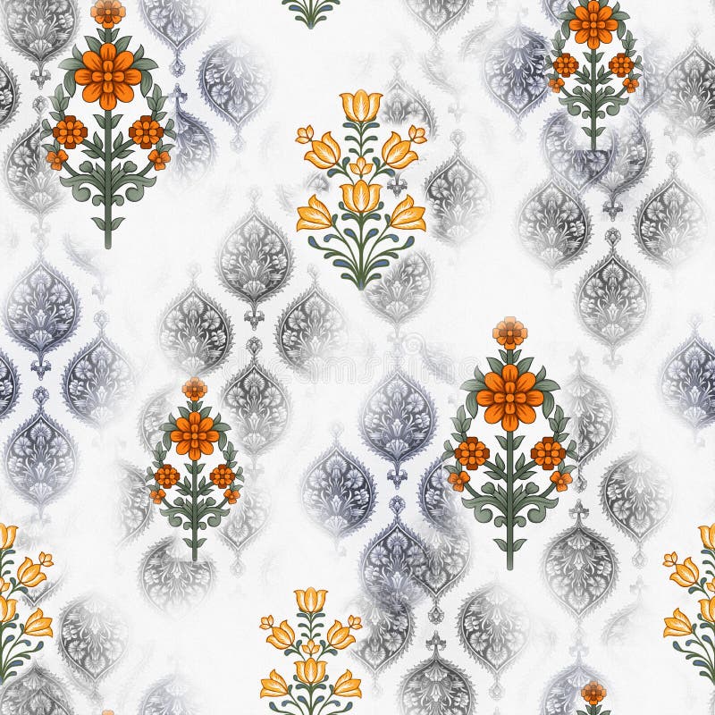 Mughal Pattern Geometric Background Stock Illustrations – 3,003 Mughal ...