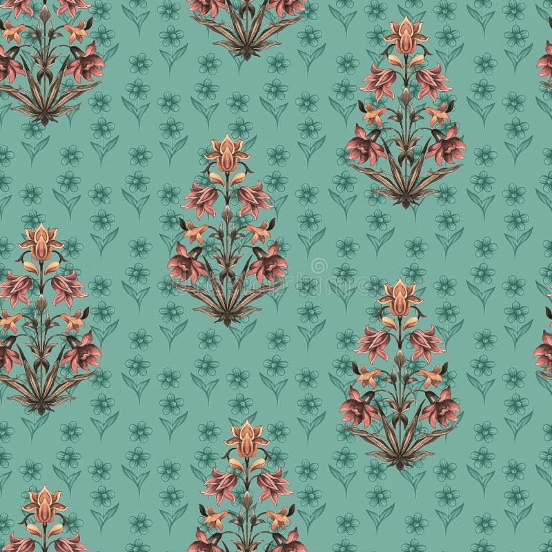 Mughal Pattern Geometric Background Stock Illustrations – 3,003 Mughal ...