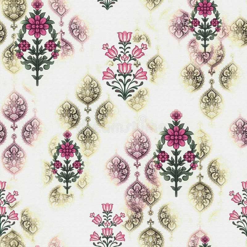 Mughal Pattern Background Stock Illustrations – 9,043 Mughal Pattern ...