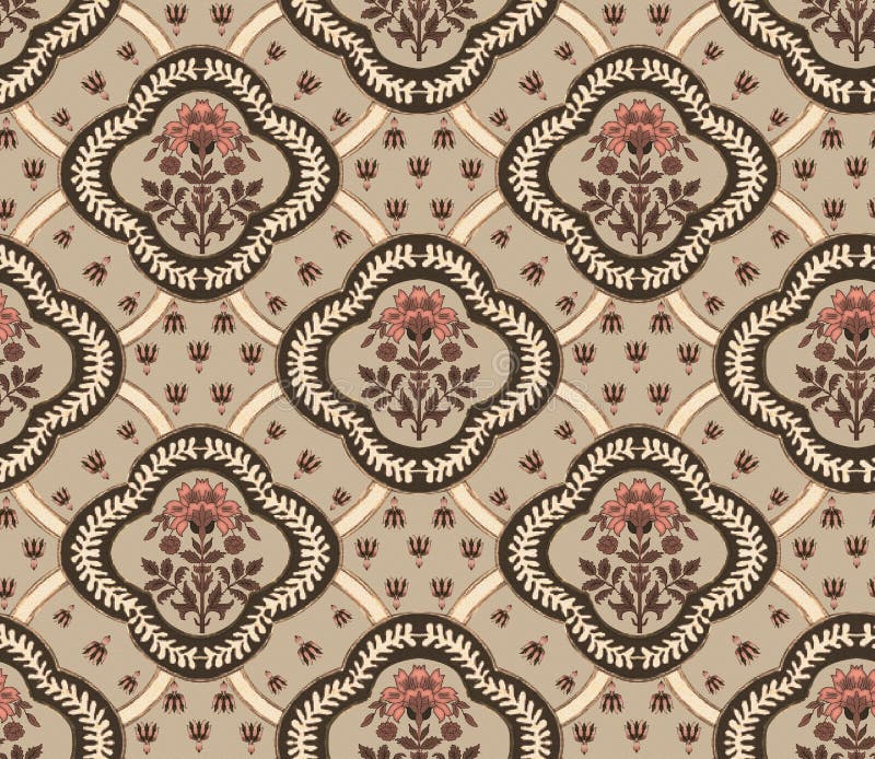Mughal Pattern Geometric Background Stock Illustrations – 3,003 Mughal ...