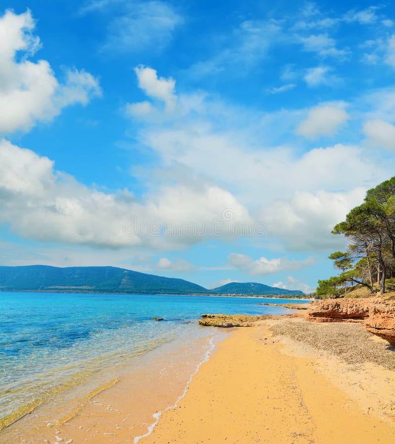 Mugoni Beach Under a Cloudy Sky Stock Photo - Image of nature ...