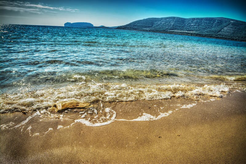 Mugoni shoreline in hdr stock photo. Image of alghero - 54123346