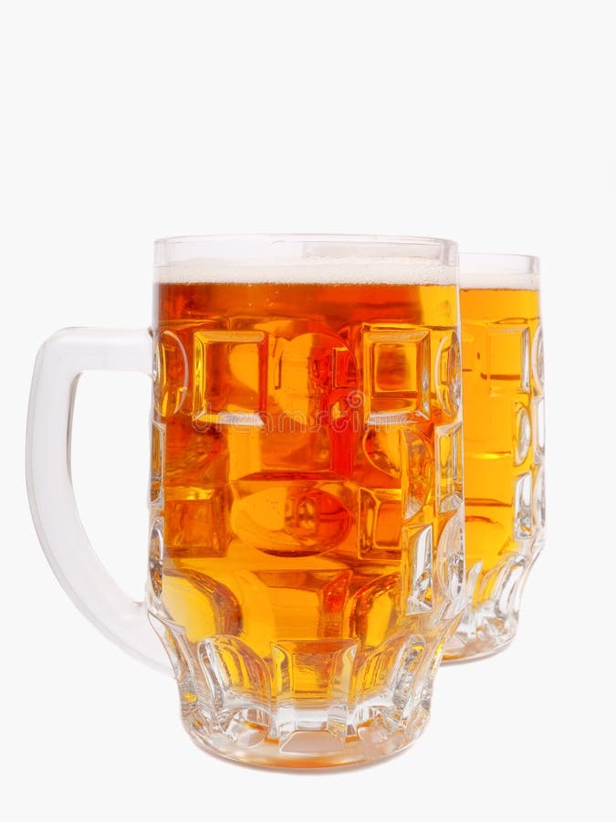 A Mugs of Beer Closeup View Stock Image - Image of view, single: 10820957