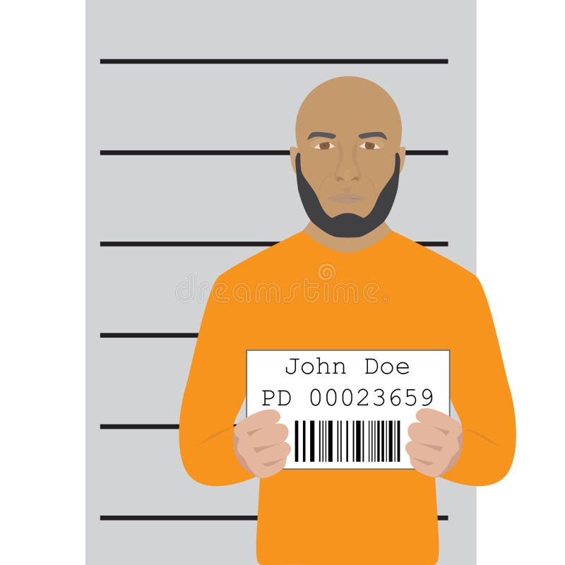 Mugshot Stock Vector Illustration Of Male Jail Police 69048816