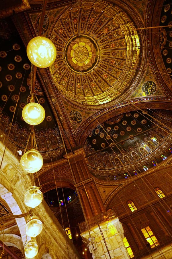 Muhammad Ali Mosque in Cairo Citadel in Egypt Stock Image - Image of ...