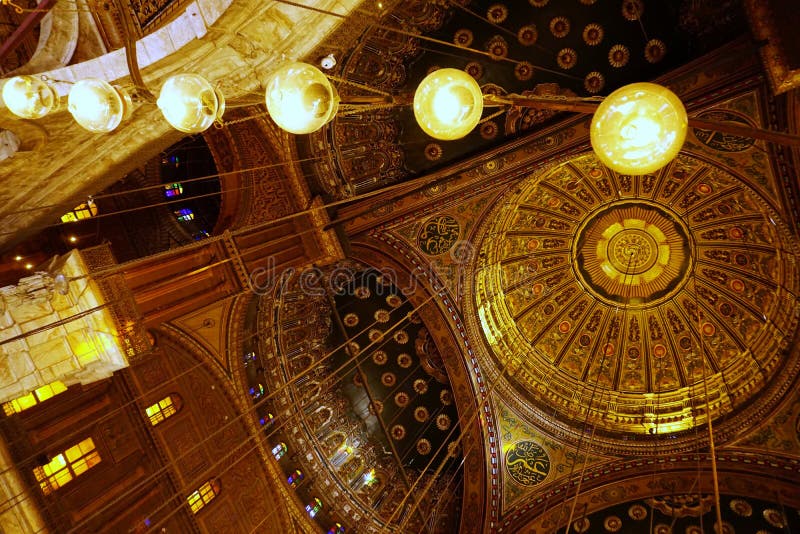 Muhammad Ali Mosque in Cairo Citadel in Egypt Stock Photo - Image of ...