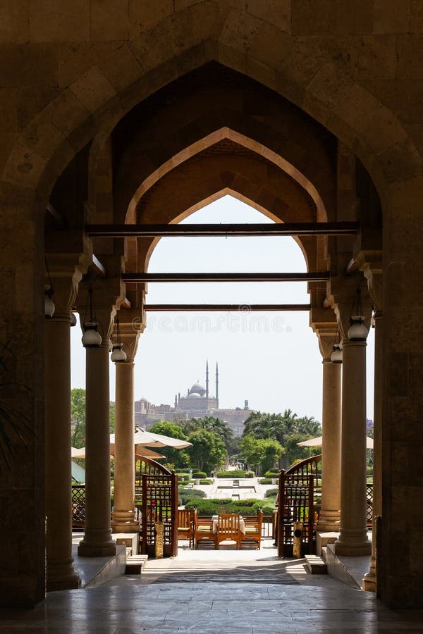 Muhammad Ali Mosque and Cairo Citadel. View from the Al Azhar Park ...