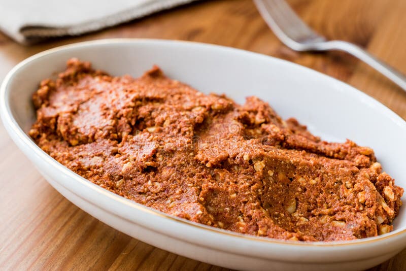 Muhammere, Acuka or Acika Made with Tomato Paste. Stock Photo - Image ...