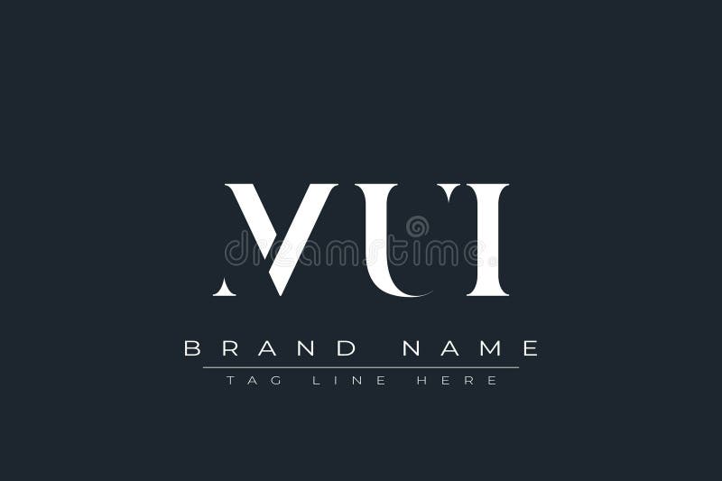 MUI Abstract Letter Logo Design Stock Vector - Illustration of emblem ...