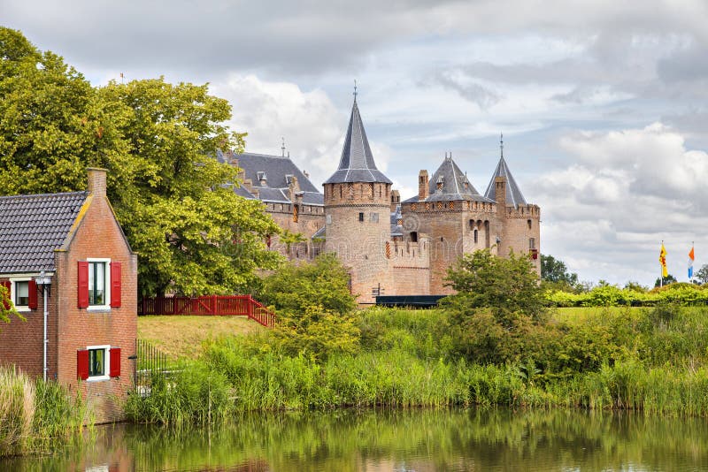 Muiderslot Castle, Muiden, Netherlands Stock Image - Image of fortress ...