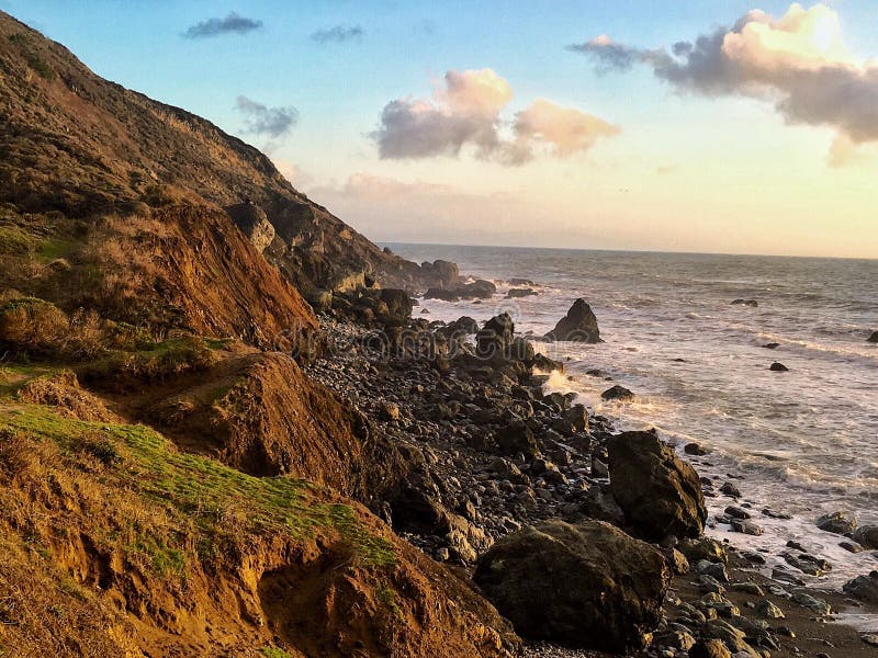 Muir Beach stock image. Image of ocean, outside, black - 75022837
