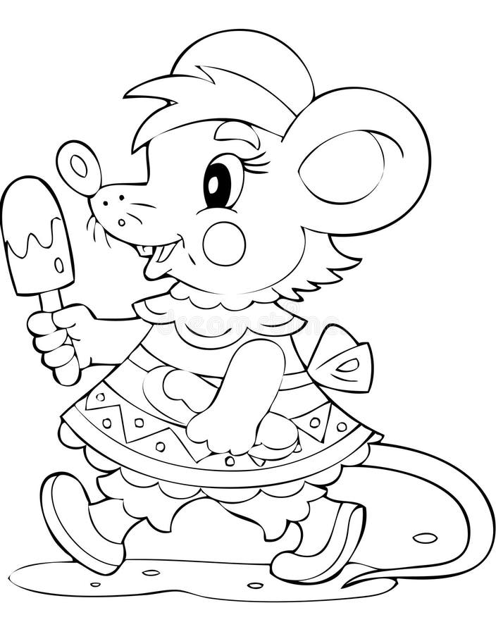 Muis vector illustratie. Illustration of leuk, beeldverhaal - 12896061