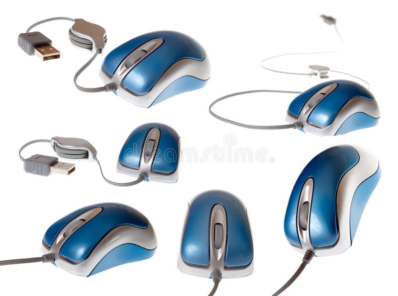 Muis USB - megareeks stock foto. Image of koord, geïsoleerd - 7696366