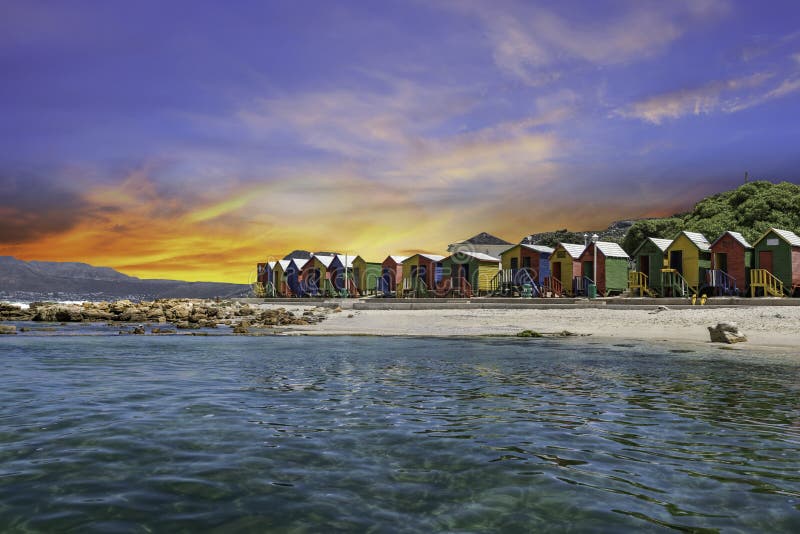 Muizenberg Beach Huts Wooden Cabins in Cape Town South Africa Stock ... Muizenberg Beach Huts Wooden Cabins in Cape Town South Africa Stock ...