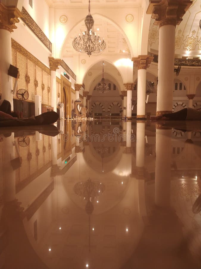 Mujahidin Mosque interior stock photo. Image of floor - 219976834