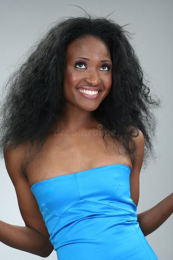 Mujer foto de archivo. Imagen de fondo, azul, lifestyle - 5549542