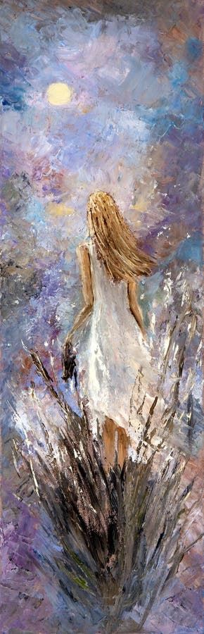 Mujer abstracta stock de ilustración. Ilustración de horizonte - 80252251