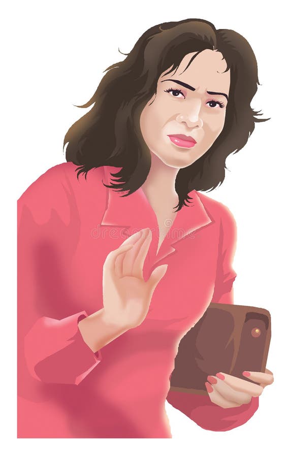 Mujer apenada stock de ilustración. Ilustración de agotado - 7300426