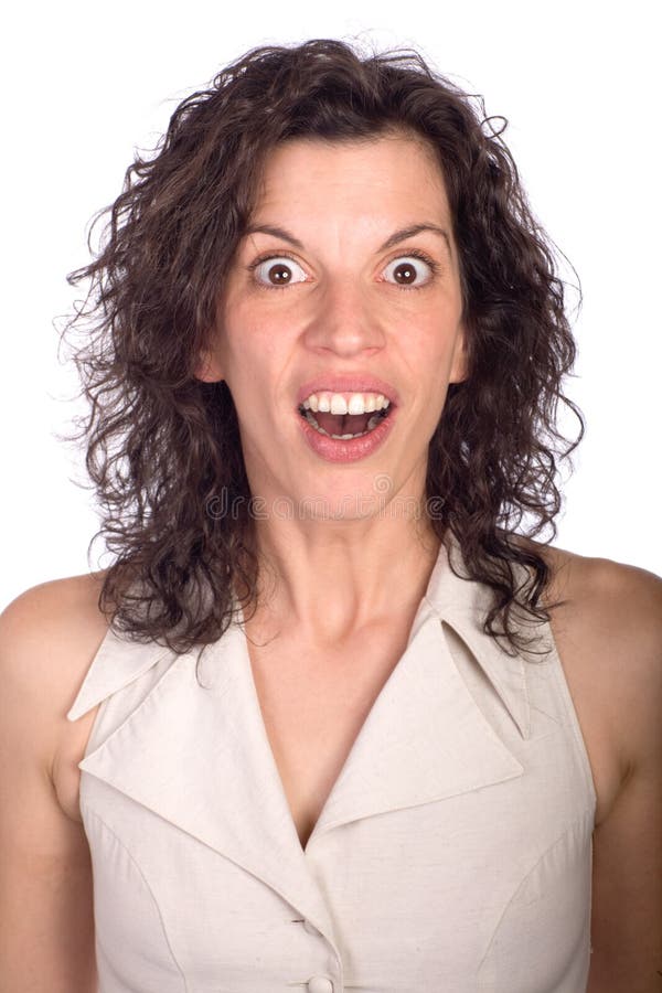 Mujer asustada imagen de archivo. Imagen de miedo, asustado - 4152615