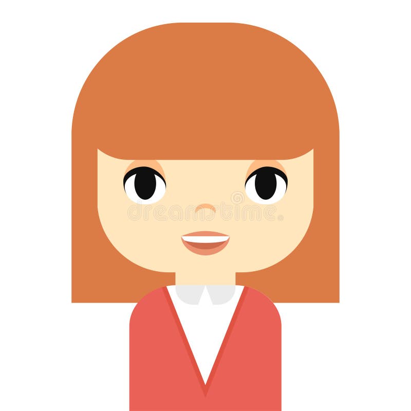 Mujer Avatar Con La Cara Sonriente Personaje De Dibujos Animados ... Mujer Avatar Con La Cara Sonriente Personaje De Dibujos Animados ...
