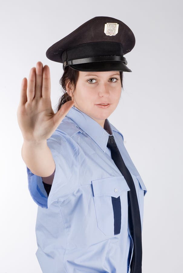 Mujer checa de la policía foto de archivo. Imagen de tiro - 7623616